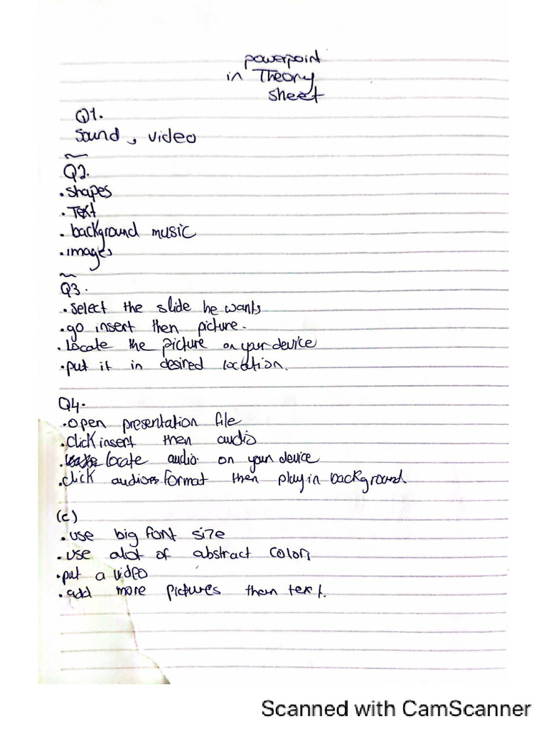 in Theory HW Sheet | PDF