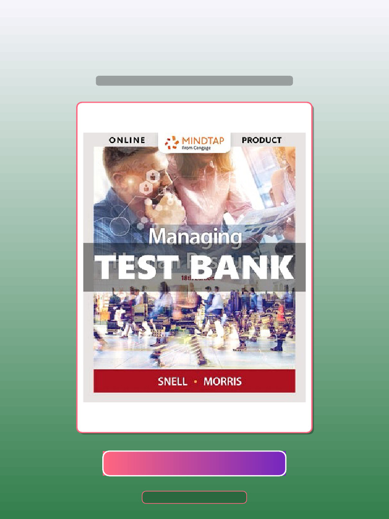 Ultimate Bundle Managing Human Resources 18th Edition Snell eBook and ...