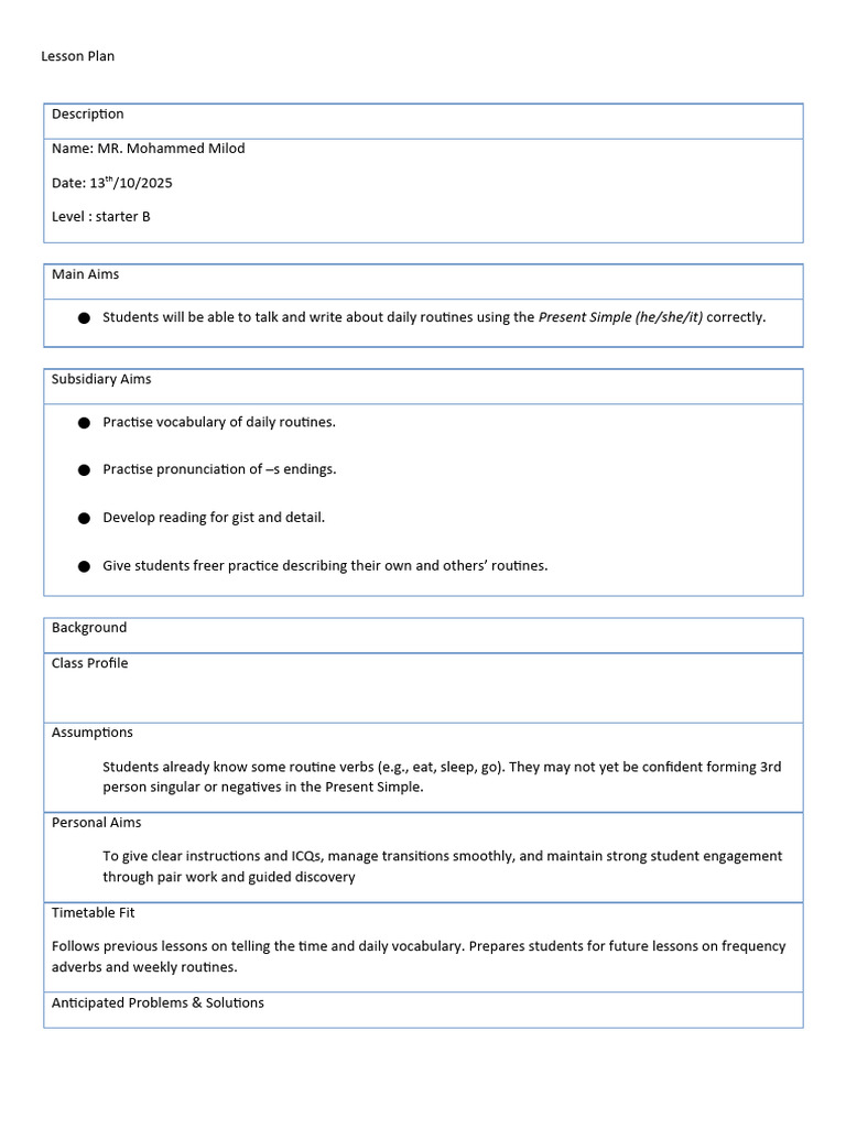 Lesson Plan - Text-Based Guided Discovery | PDF | Lesson Plan | Linguistics