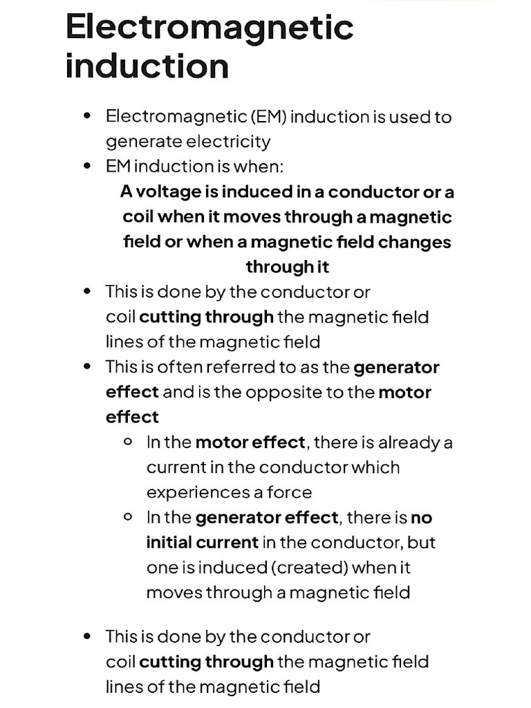 Edexcel IGCSE Physics Electromagnetism (Complete) | PDF
