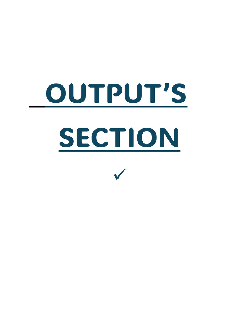 Output Restaurant - Py | PDF