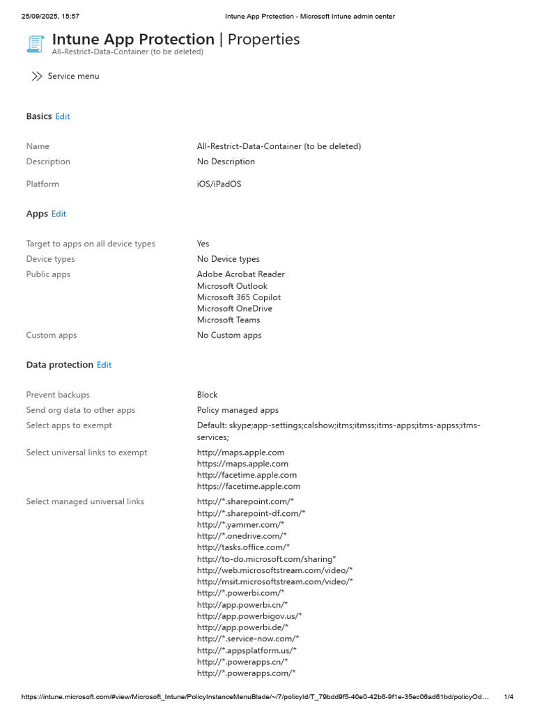 Intune Mobile App Protection Settings | PDF | Mobile App | Personal ...
