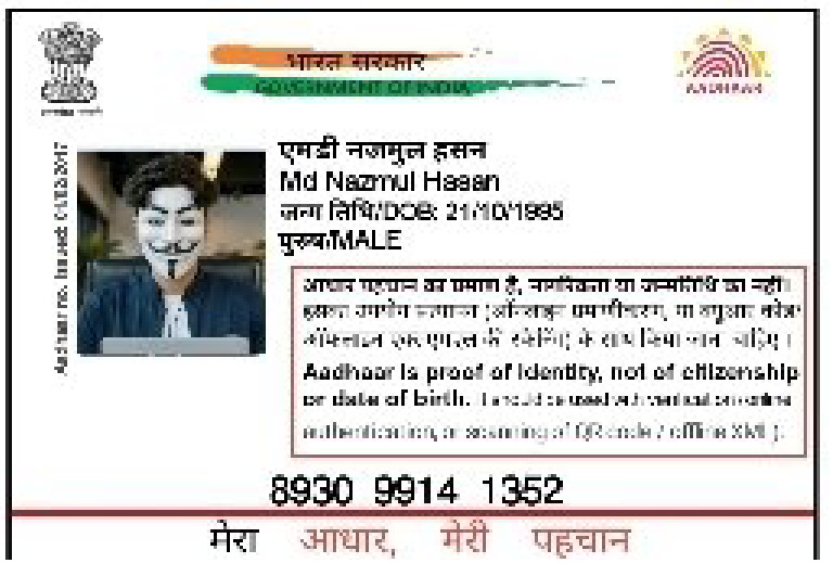 India Adhar Card PSD | PDF
