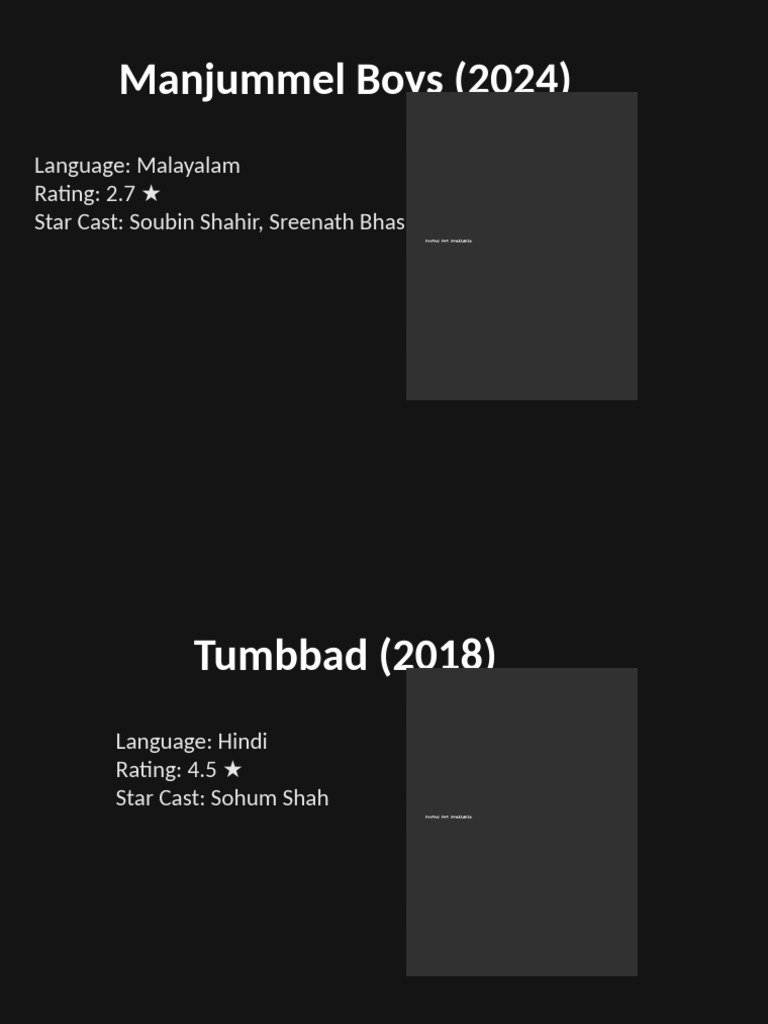 Final Movie Presentation | PDF