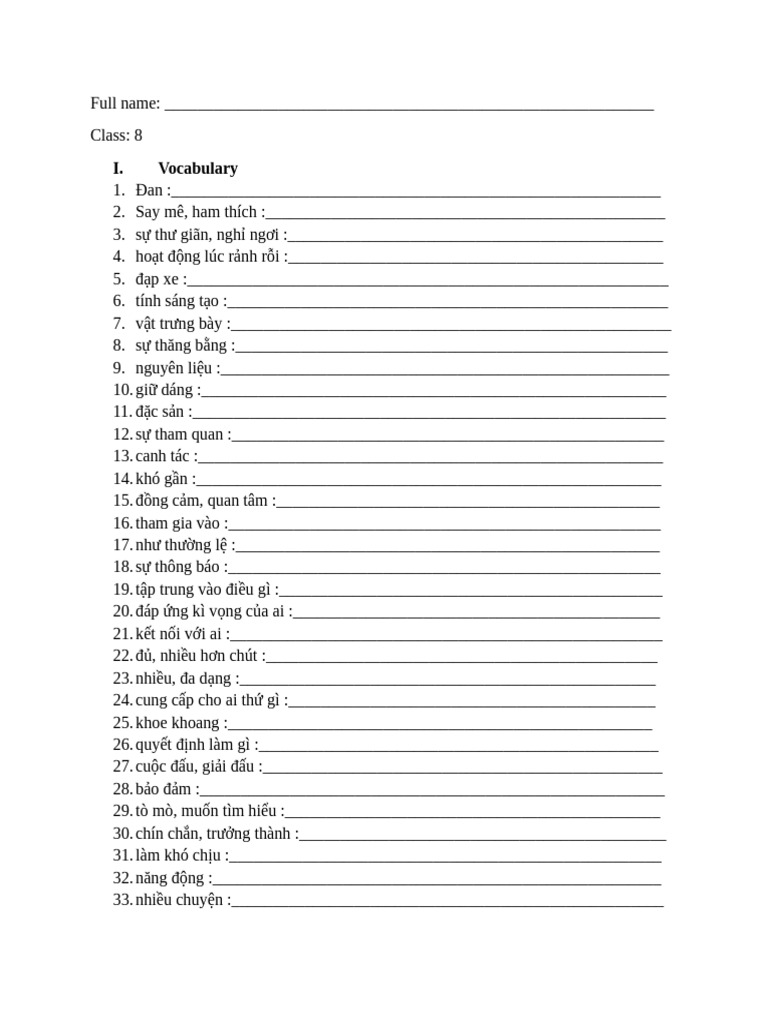 Test Tong Hop U1,2,3 | PDF