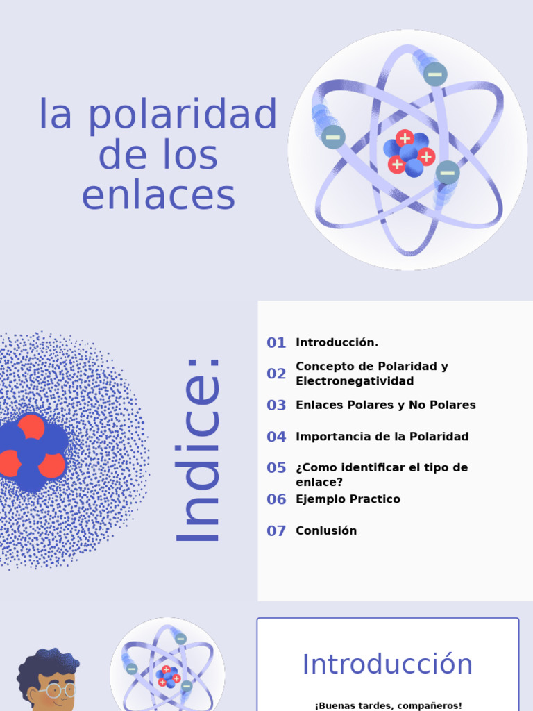 La Polaridad de Los Enlaces | PDF | Polaridad química | Enlace químico