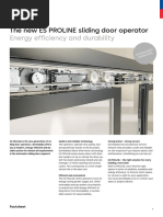dormakaba ED 100/250 Operator Guide | PDF | Door | Switch