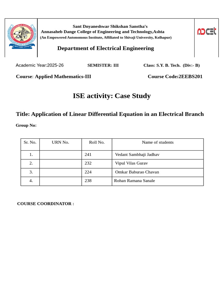 Case Study Format | PDF | Equations | Steady State