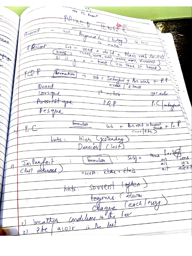 NAMIT Mixed Tenses Temps Convenable | PDF