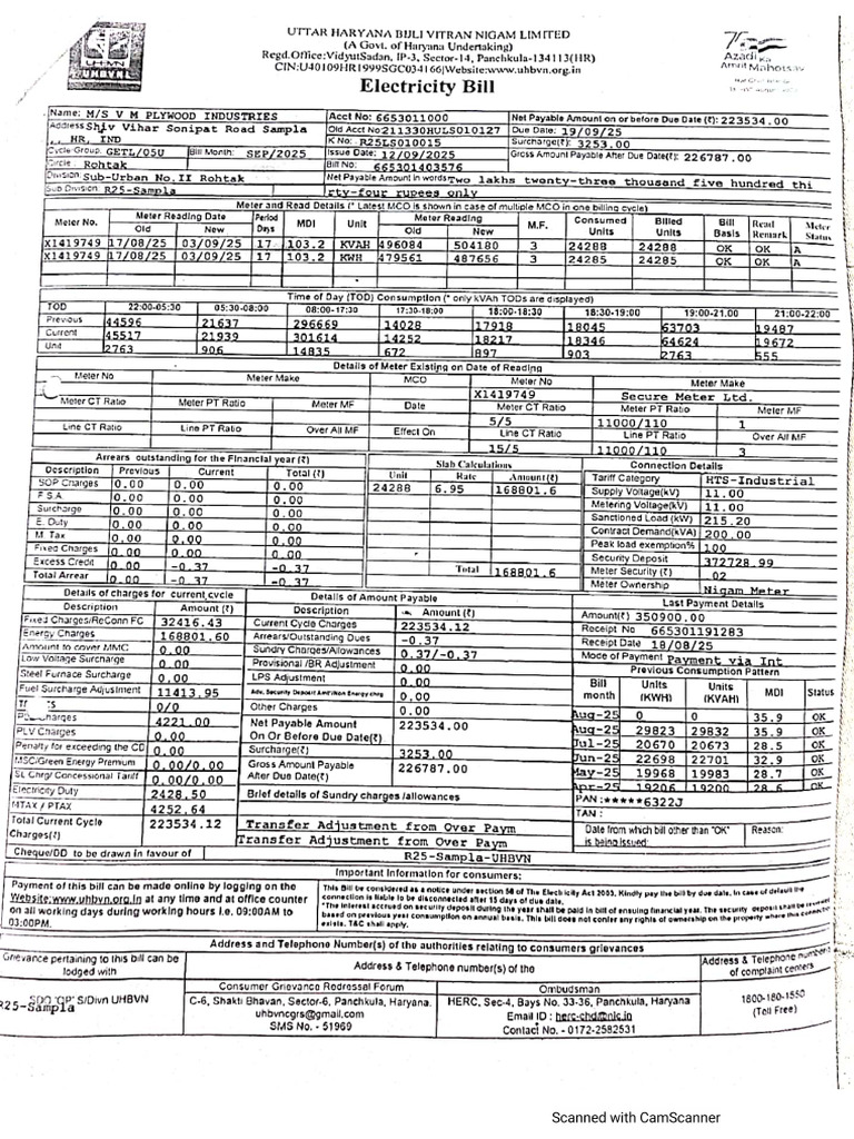 Elec Bill - VM | PDF