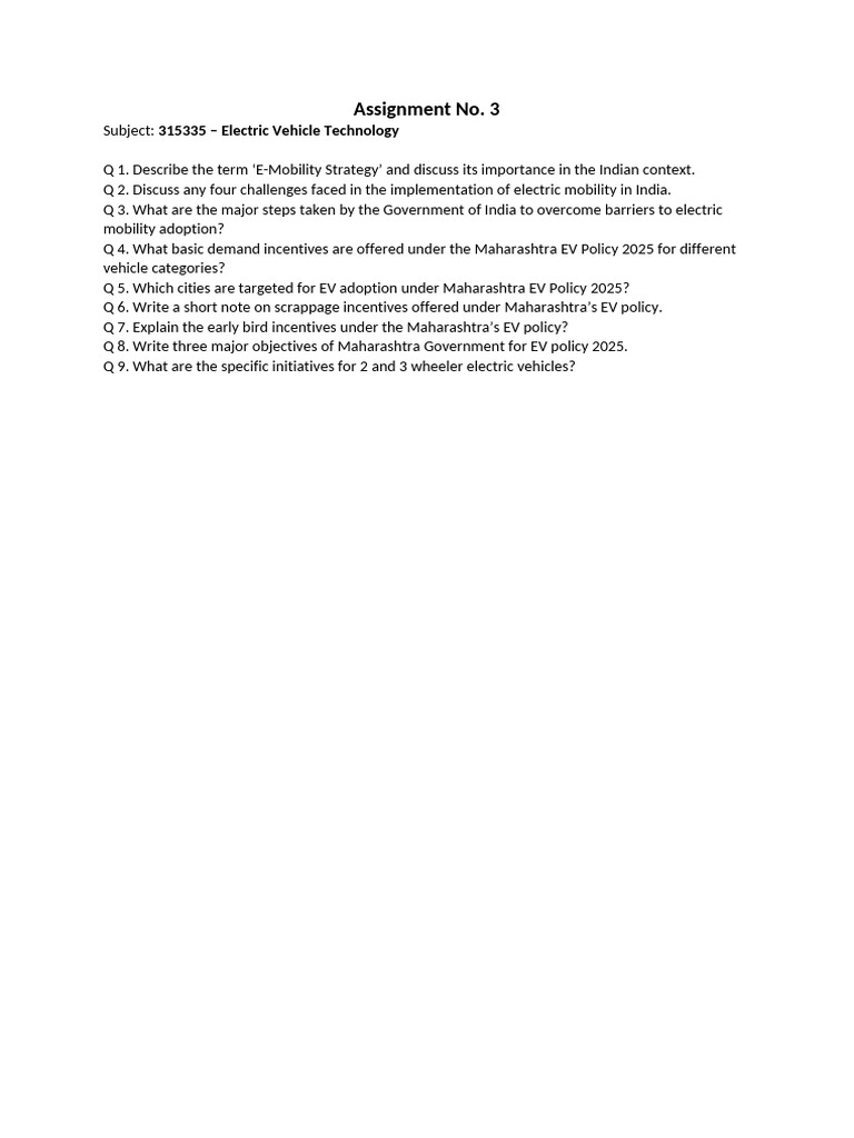 Assignment EVT 3 | PDF