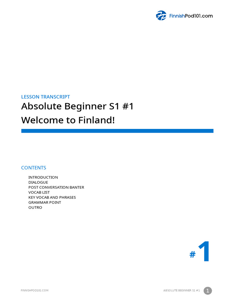 Learn Basic Finnish Greetings | PDF | Languages | Foreign Language Studies