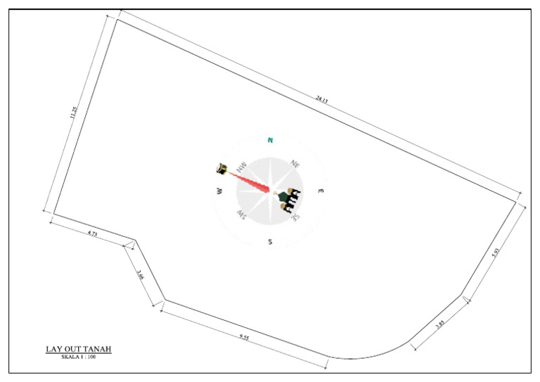 Layout, Usholla Pak Totok Kiblat | PDF