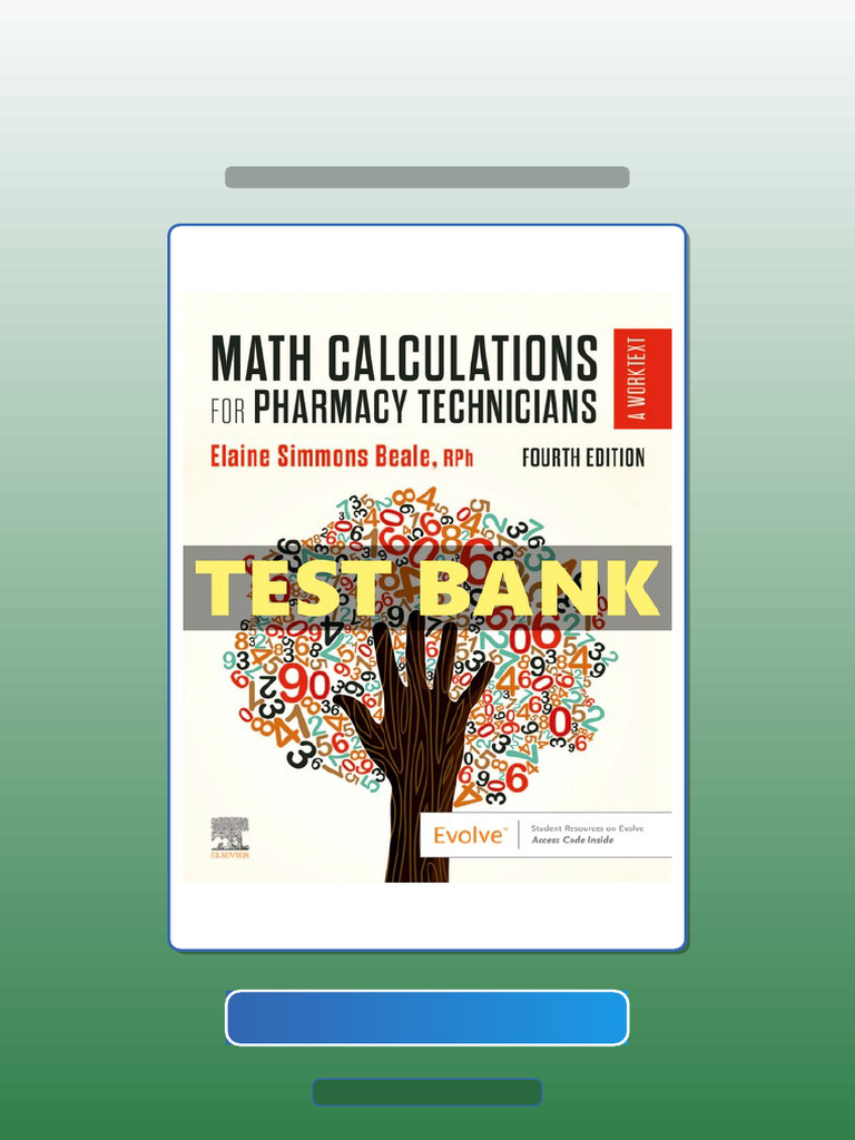 Ultimate Bundle Math Calculations for Pharmacy Technicians 4 Ed Beale ...