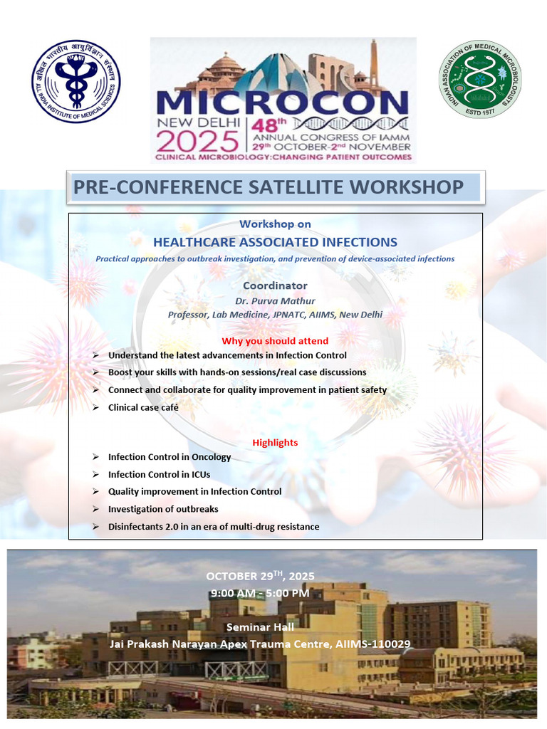 Healthcare Infections Workshop 2025 | PDF