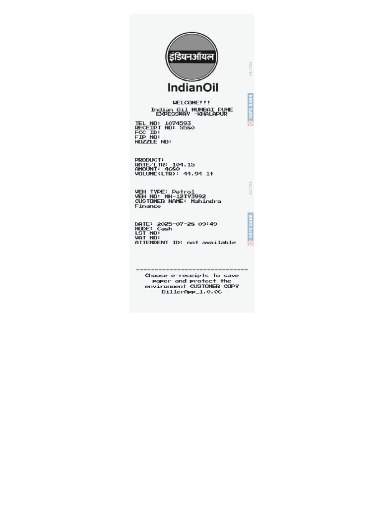 Fuel Bill (Freeforonline - Com) | PDF
