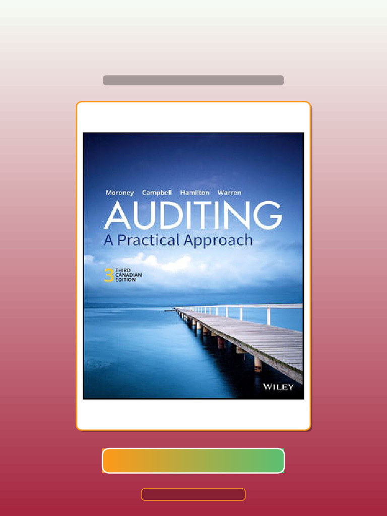 Ultimate Bundle Auditing A Practical Approach 3E Moroney Ebook and ...