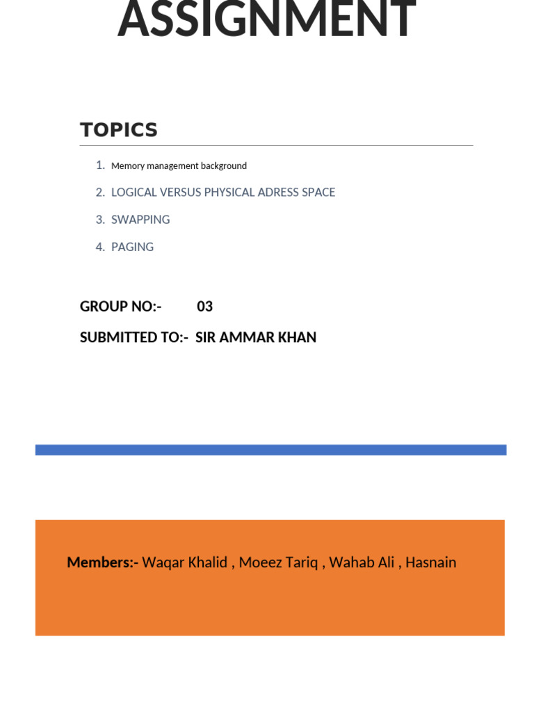 Memory Management Background | PDF | Computer Data Storage | Library (Computing)