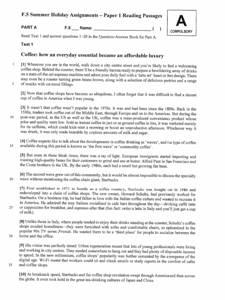 Reading Passages | PDF