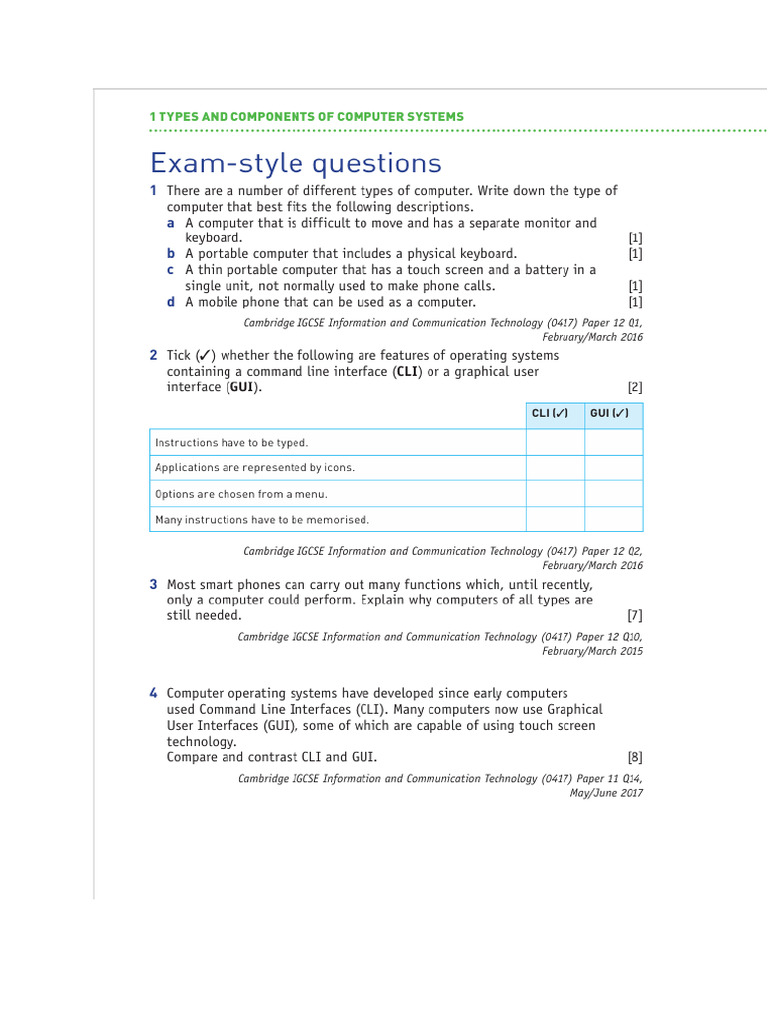 Exam Style Question | PDF