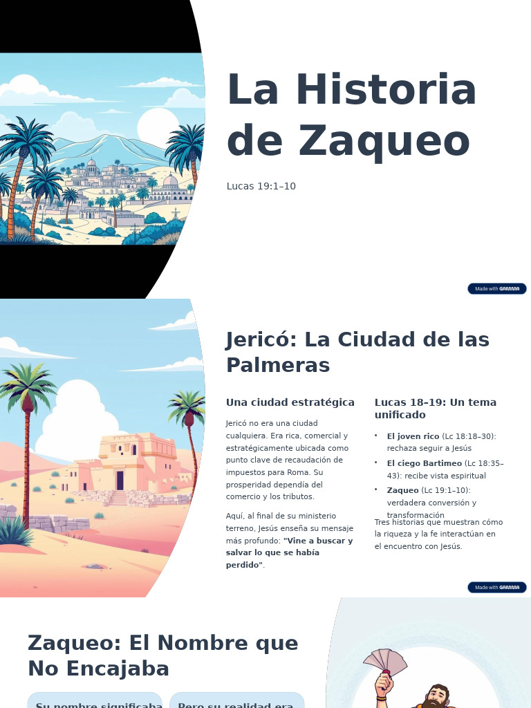 Zaqueo: Transformación y Gracia Divina | PDF | Evangelios canónicos ...