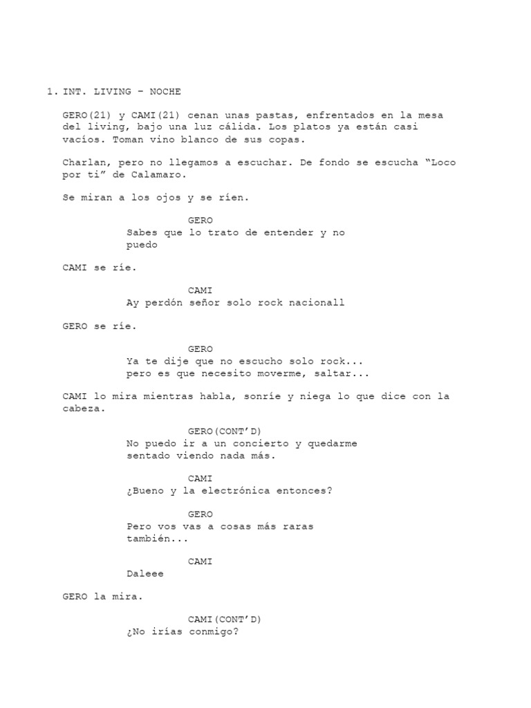 Escena Casting Cami | PDF