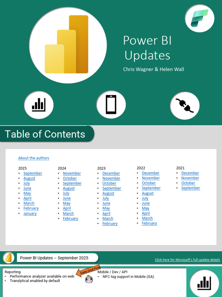 POWER BI - SEP 2025 - Features Updates Summary | PDF | Microsoft Azure ...