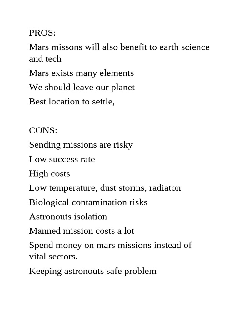 PROS and CONS Essay | PDF