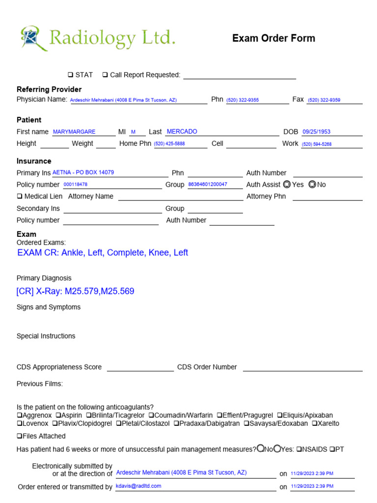 Rad LMTD Order Birthdqte | PDF
