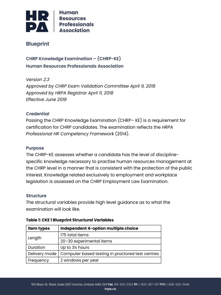 CHRP KE Blueprint Branded For The Website 2021 | PDF | Business