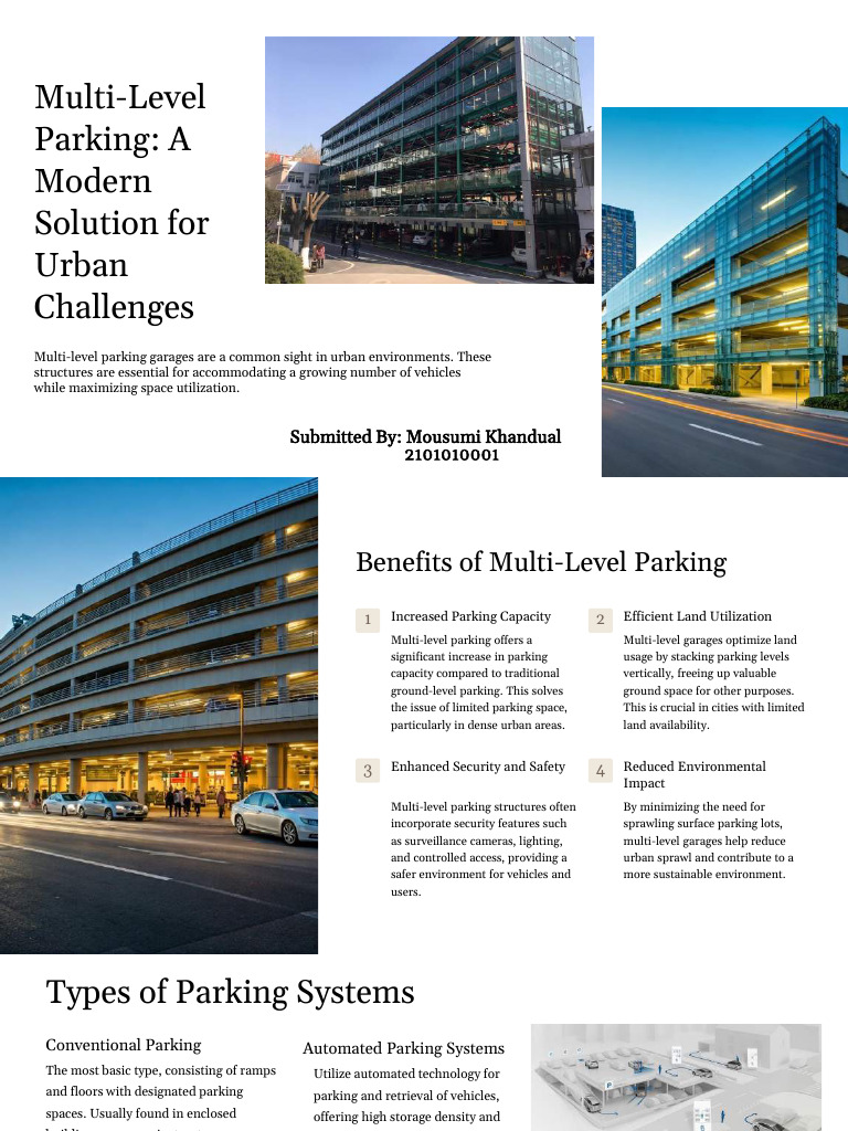 Urban Multi-Level Parking Solutions | PDF | Elevator | Escalator