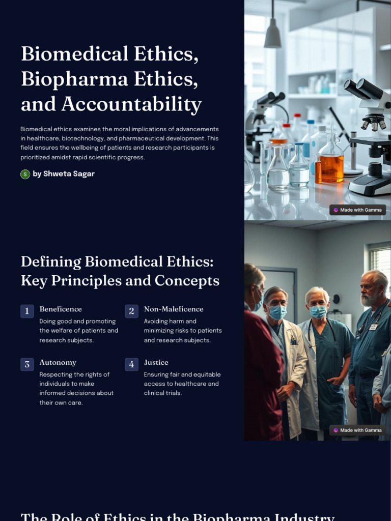 Biomedical Ethics and Accountability Guide | PDF | Clinical Trial ...