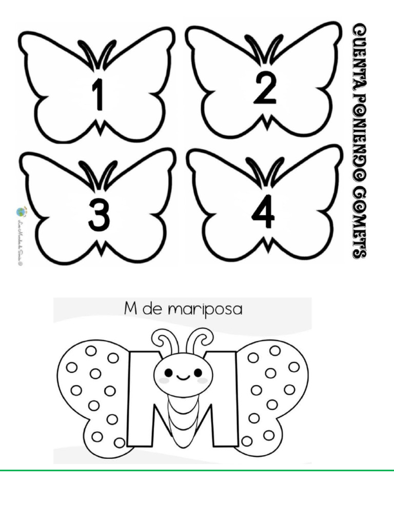 Fichas De Aplicacion Mariposa Pdf