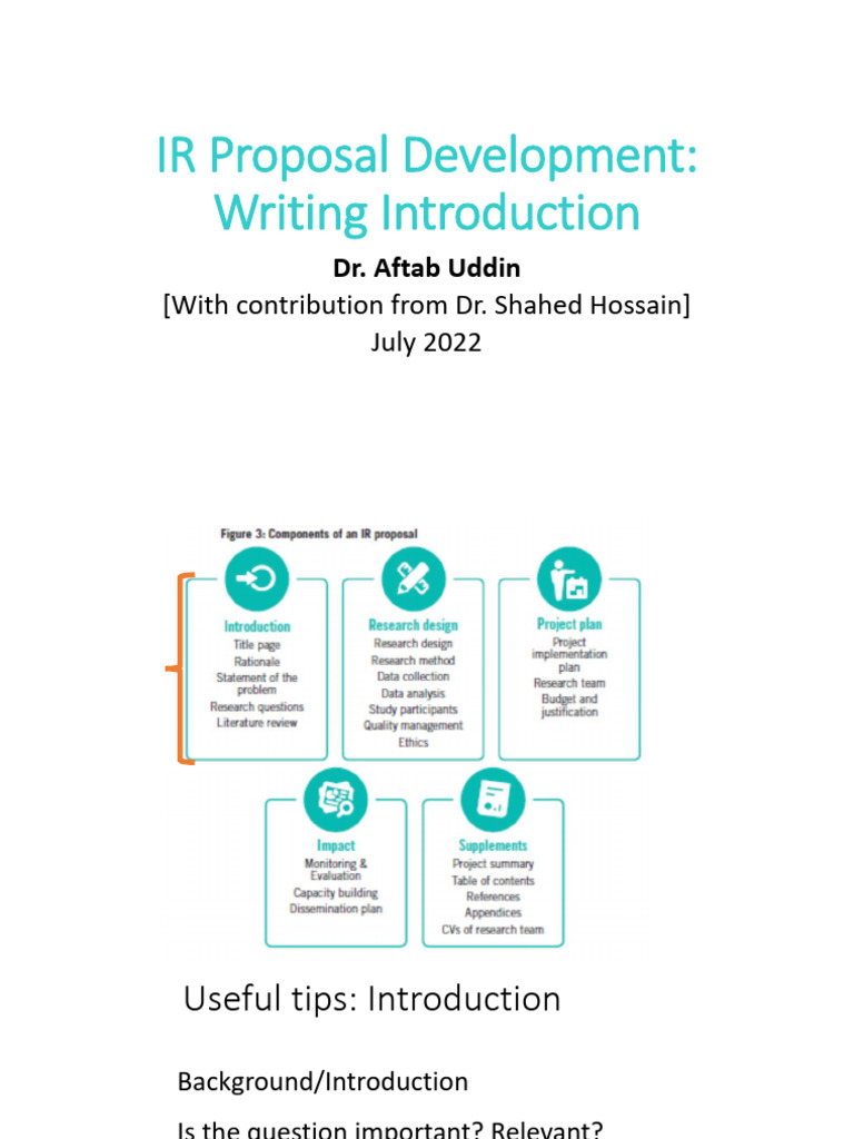 IR Proposal Development Guide | PDF | Cognition