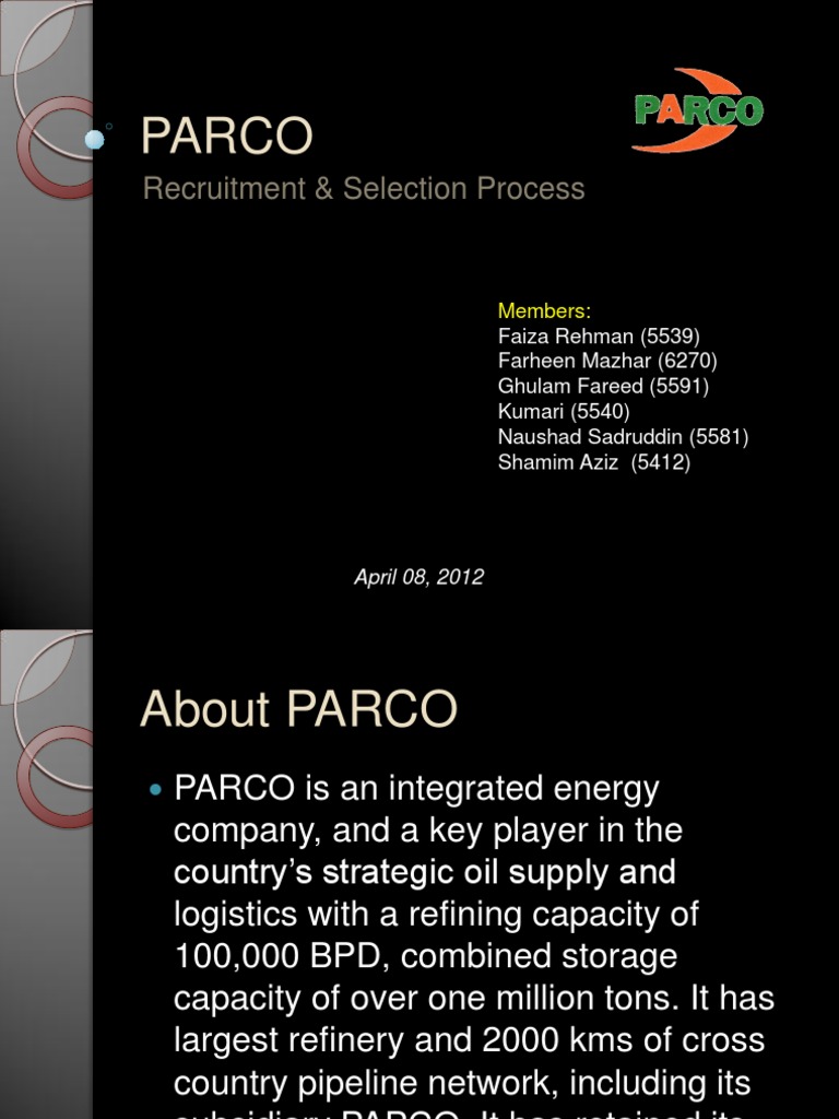 PARCO | Oil Refinery | Pipeline Transport