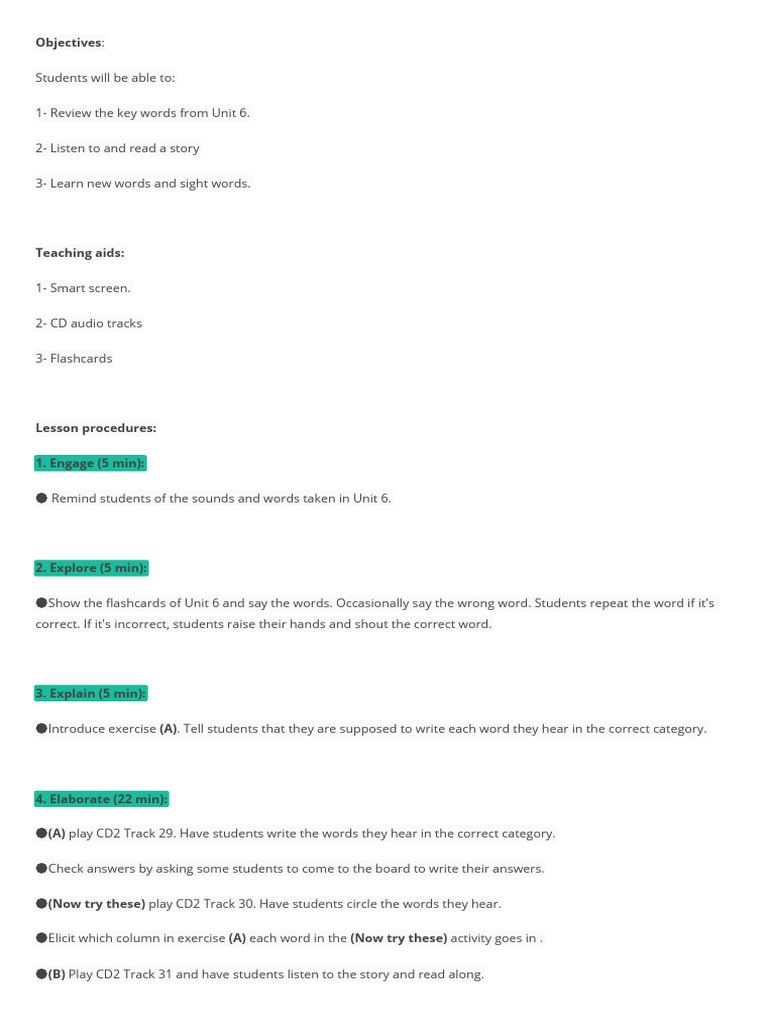 (Unit Review) Unit 6 - Lesson 4 | PDF