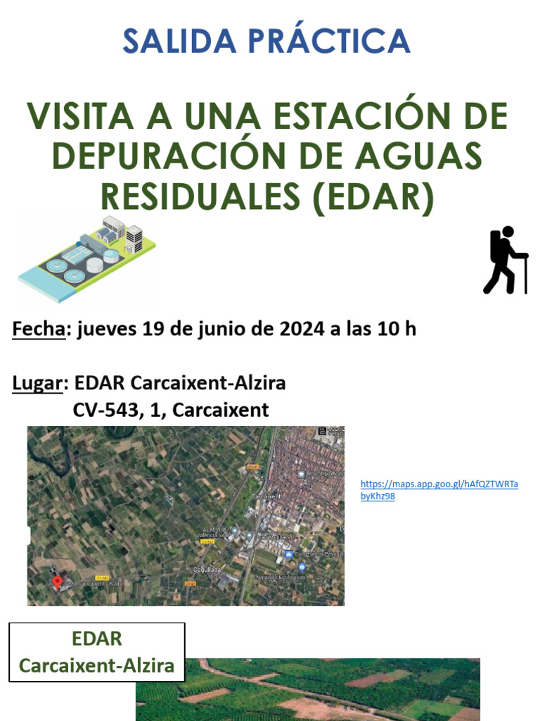 Visita a la EDAR Carcaixent-Alzira | PDF