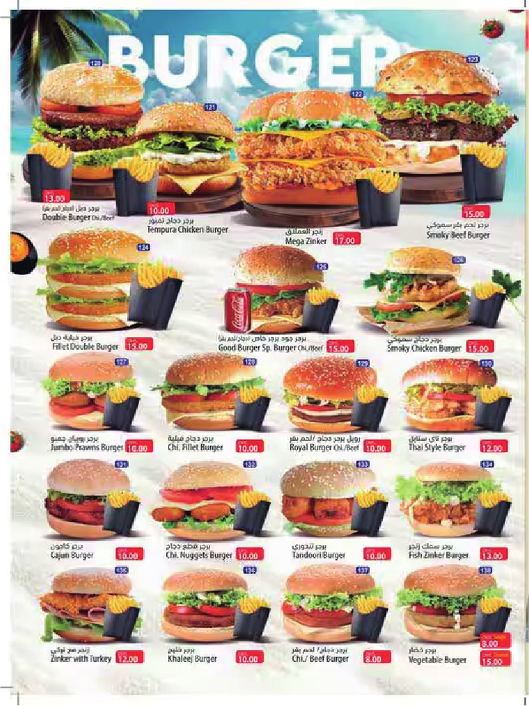 Menu A4 | PDF