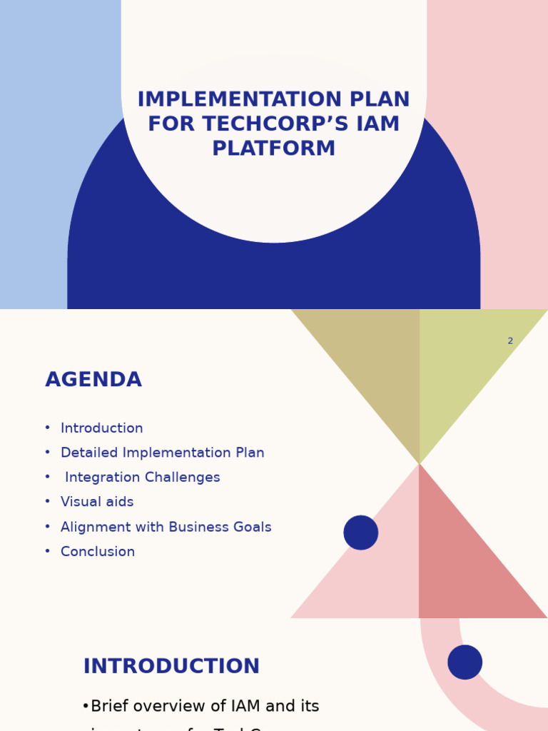 Implementation Plan For Techcorp's Iam Platform | PDF | Cloud Computing ...