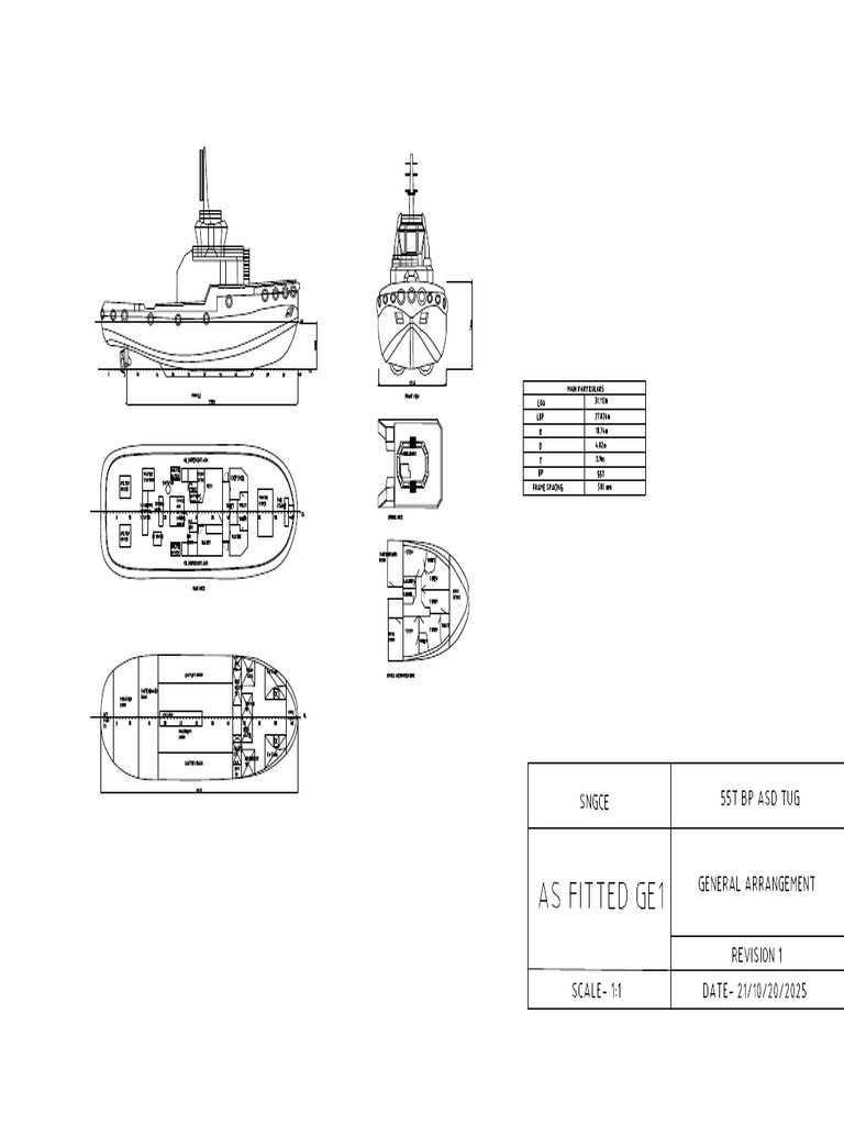 PRELIM GA Tug Rev2-Model | PDF