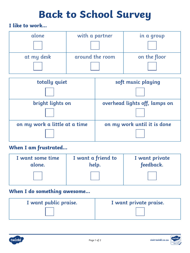 Za Ps 1667817570 Back To School Learning Survey Ver 2 | PDF