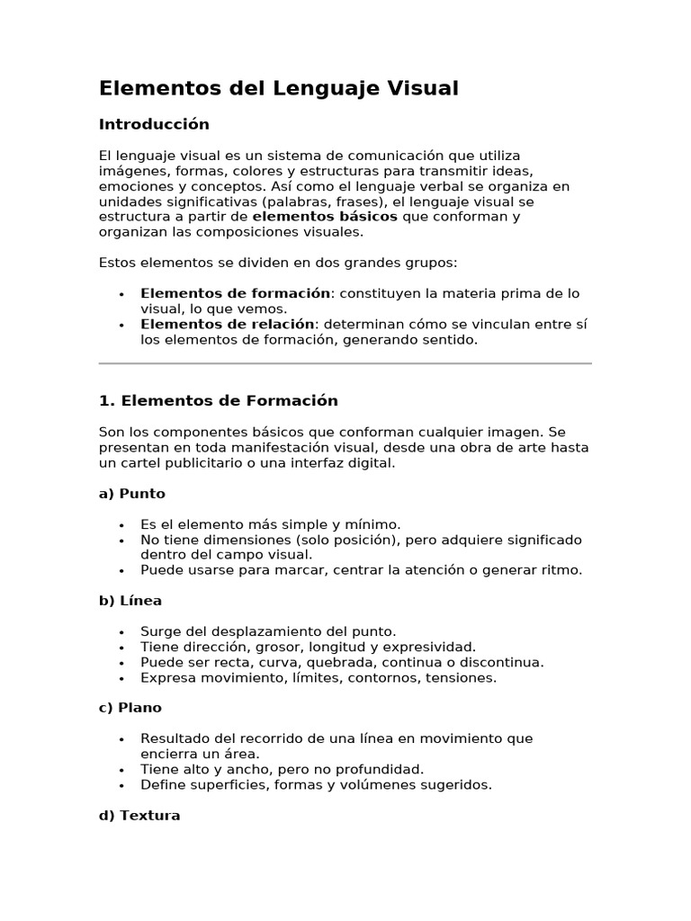 Elementos Del Lenguaje Visual | PDF