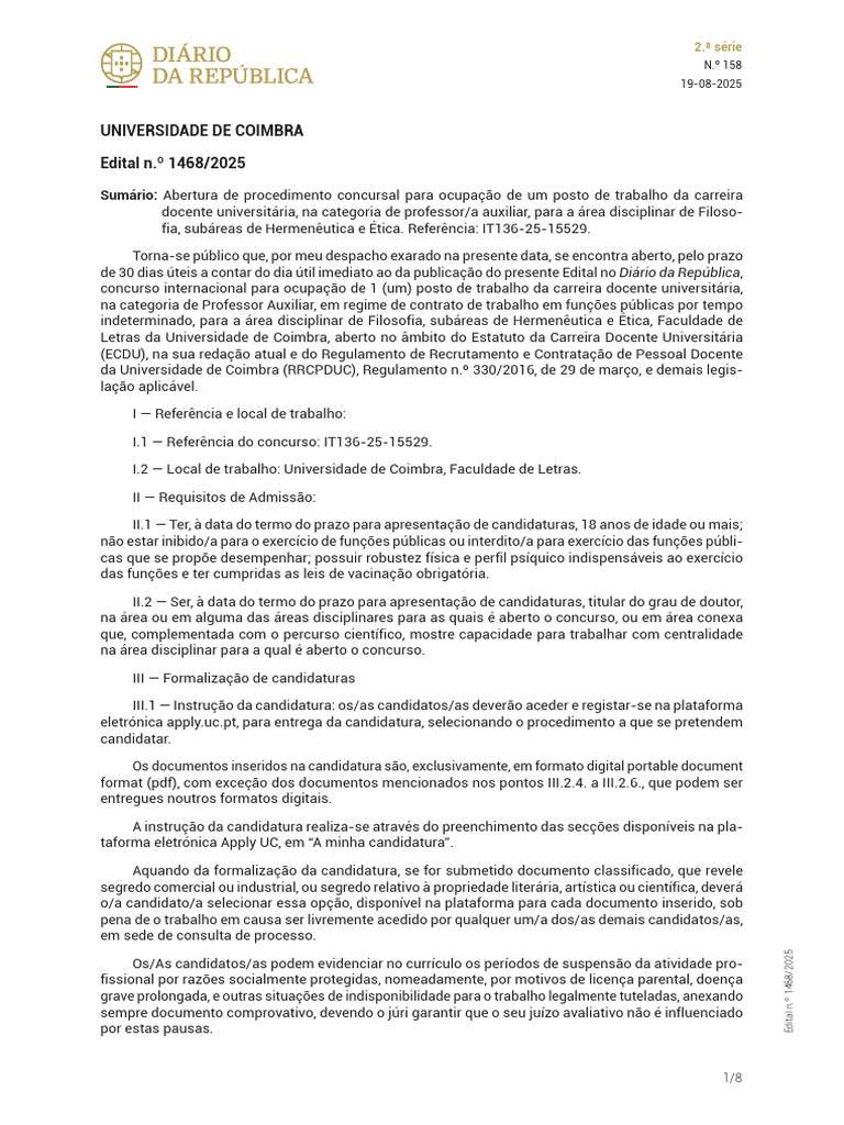 DR-1 Assistance in Work of love | PDF | Pedagogia | Portugal
