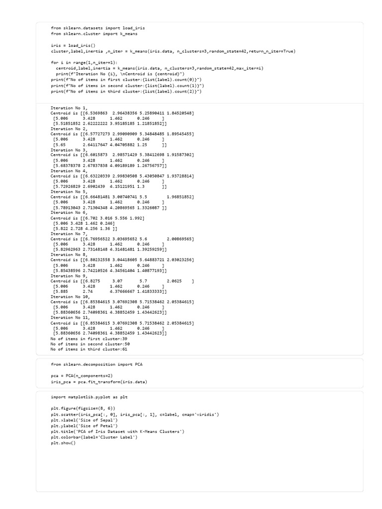K Means Clustering - Ipynb - Colab | PDF | Multivariate Statistics | Teaching Mathematics