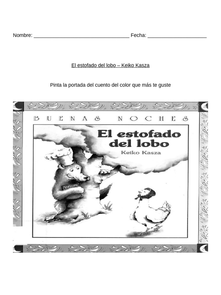 El Estofado Del Lobo - Actividad | PDF