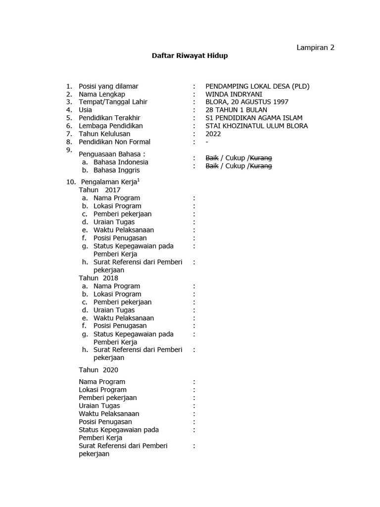 Cv Winda Indryani 1 Pdf
