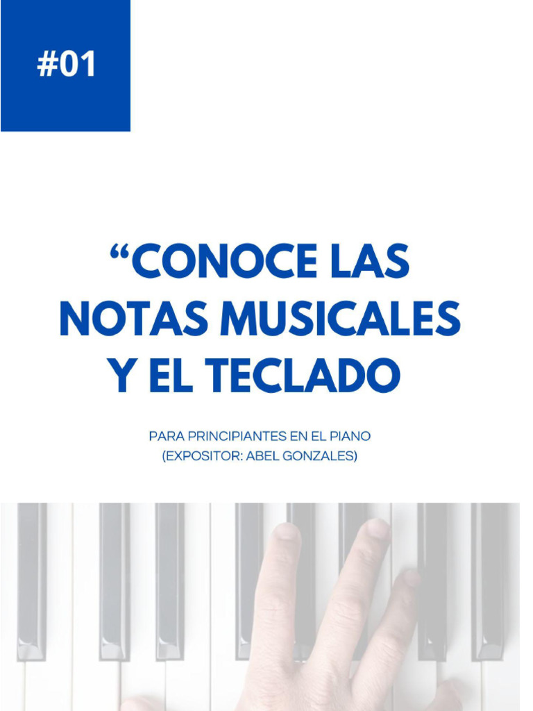 Aprende Notas Musicales en el Teclado | PDF | Acorde (Música) | Musicología