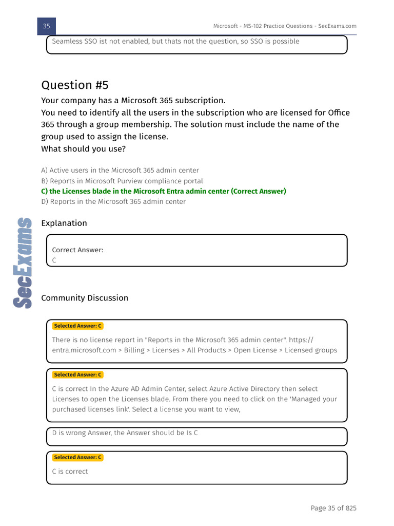 ms-102 | PDF | Active Directory | Computing