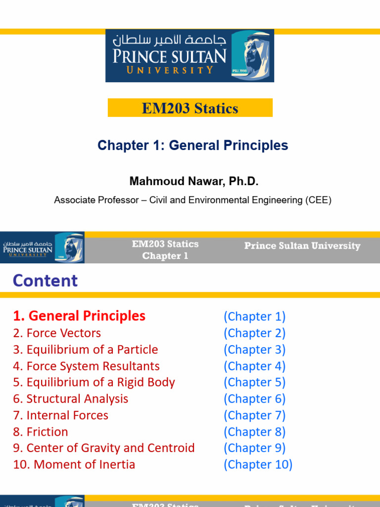 Chapter 1 - General Principles | PDF | Force | Mass