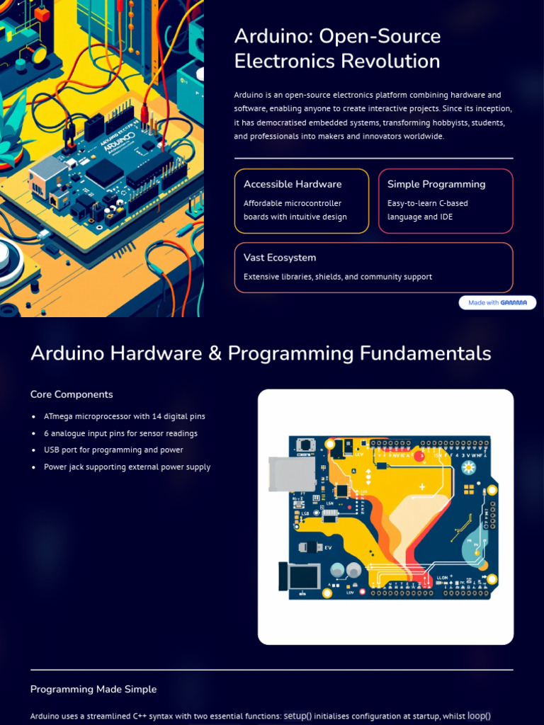 Arduino Open Source Electronics Revolution | PDF | Arduino | Embedded ...